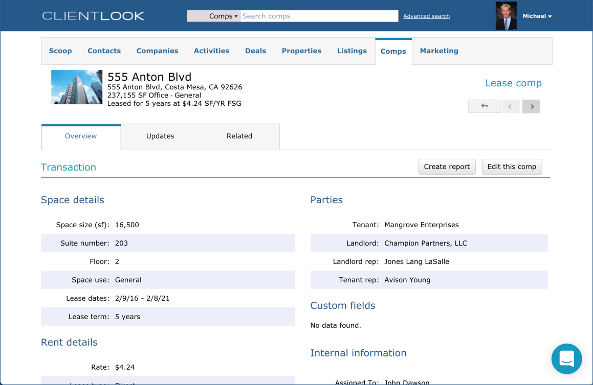 Commercial Real Estate Comps | ClientLook